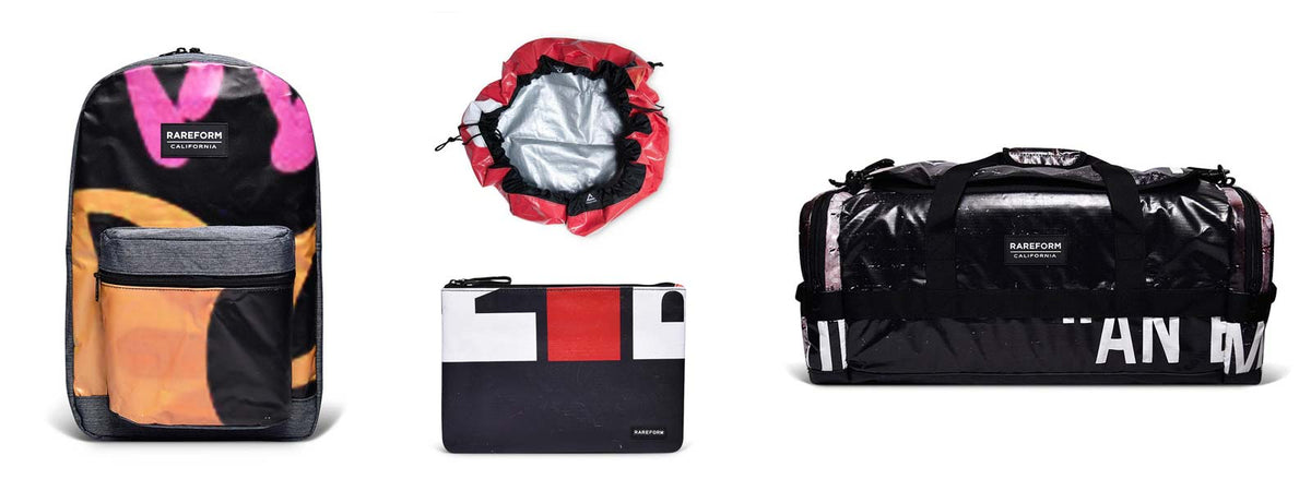 Now in! Rareform Bags Made From Repurposed Billboard Vinyl - Everyday ...